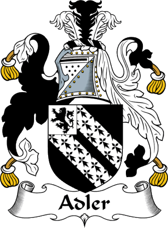 EnglishGathering - The Adler Coat of Arms (Family Crest) and Surname ...