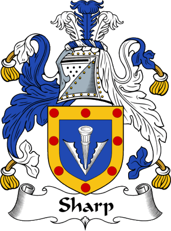 EnglishGathering - The Sharp Coat of Arms (Family Crest) and Surname ...