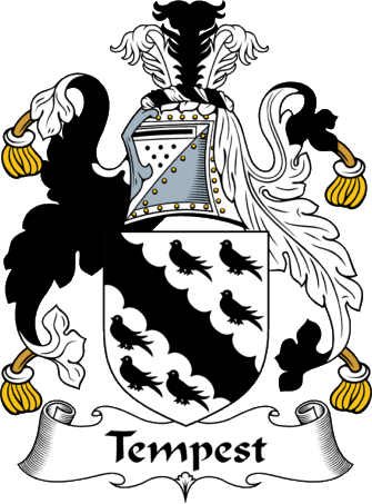 EnglishGathering - The Tempest Coat of Arms (Family Crest) and Surname ...
