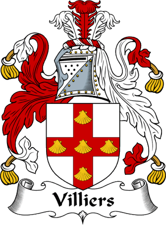 EnglishGathering - The Villiers Coat of Arms (Family Crest) and Surname ...